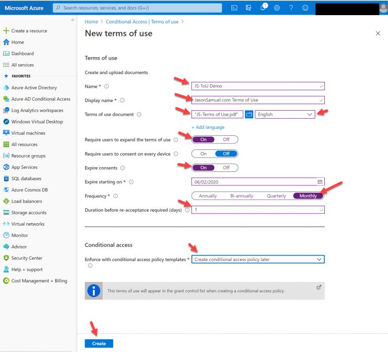 How to use Azure AD Conditional Access to add a Terms of Use EULA to Citrix Workspace, Microsoft ...